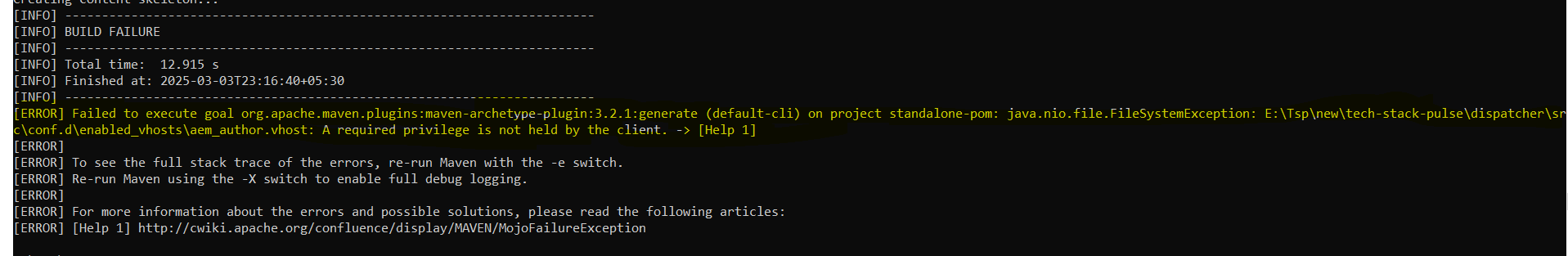 Create AEM Project using Maven Archetype - Tech Stack Pulse